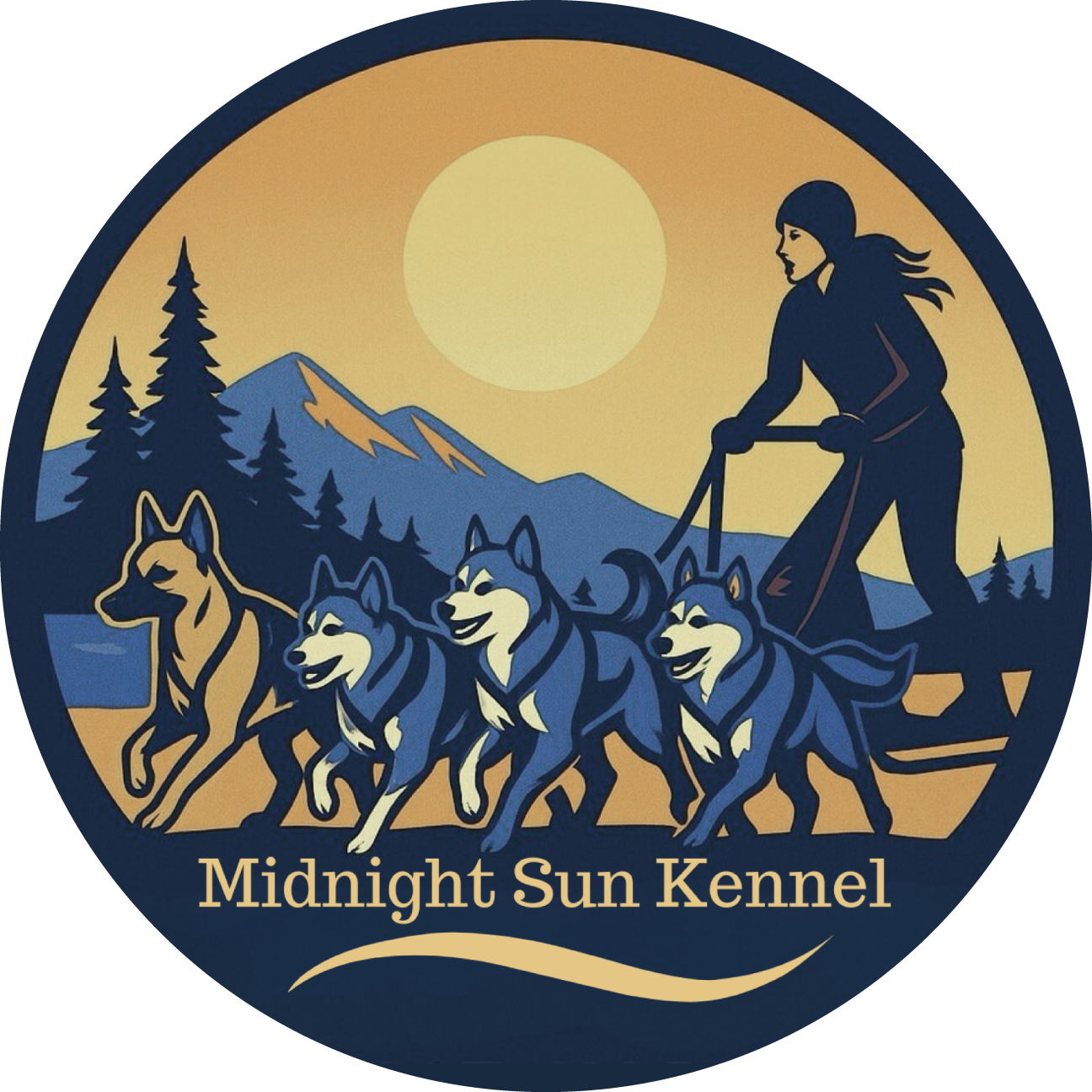 Midnight Sun Sticker – Midnight Sun Kennel